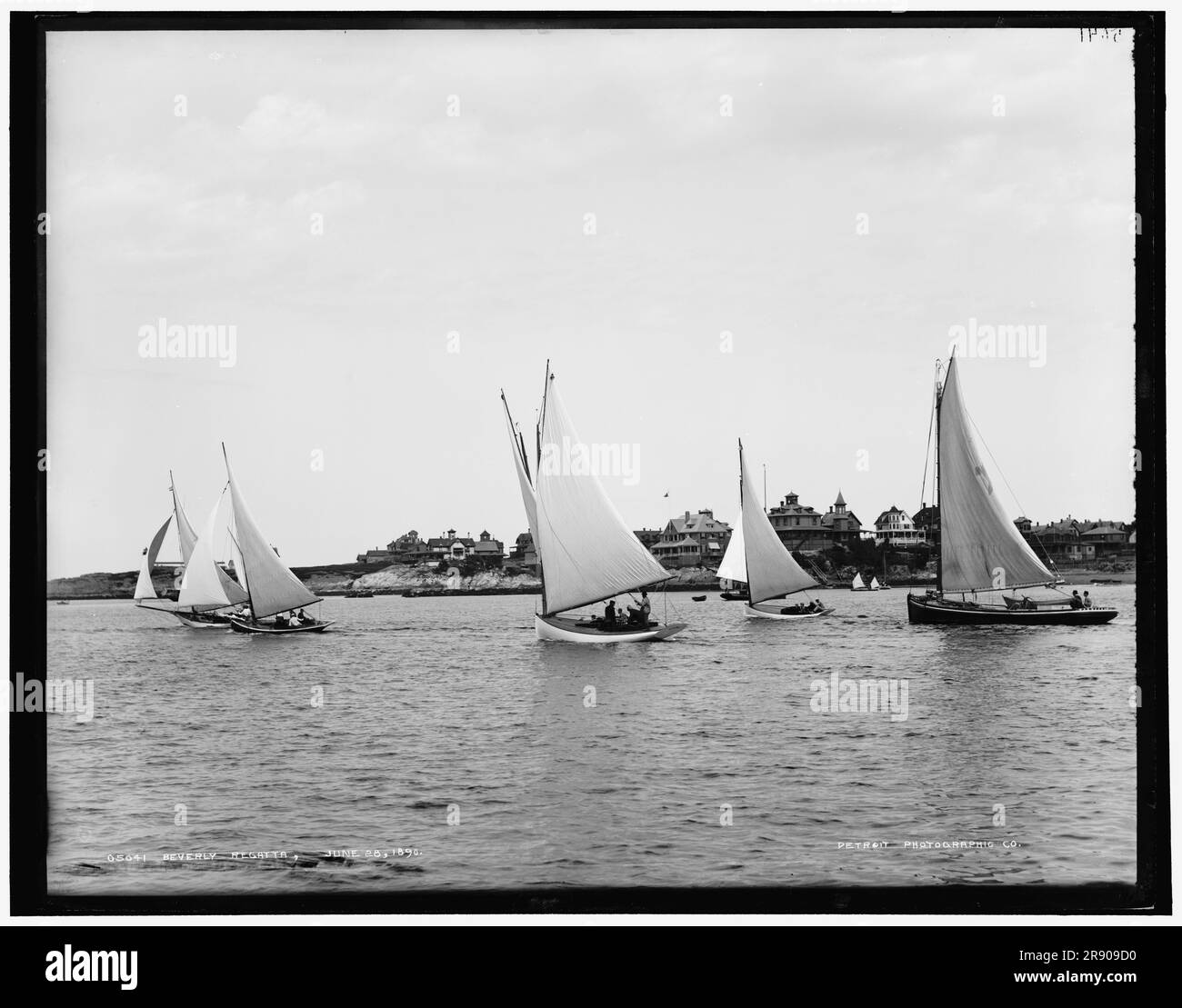 Sailing boats regatta white Black and White Stock Photos & Images - Alamy