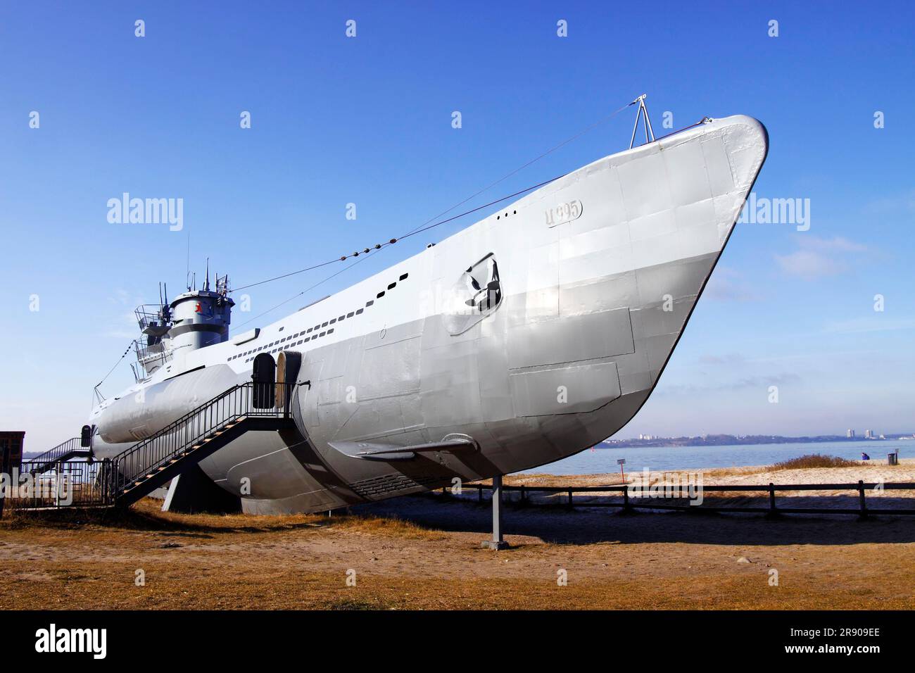 Museum ship, submarine 'U-995', Laboe near Kiel, Schleswig-Holstein ...