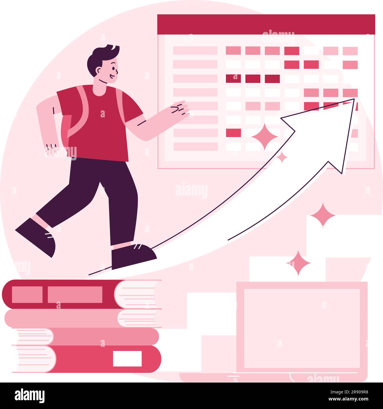 K-12 program abstract concept vector illustration. K-12 education ...