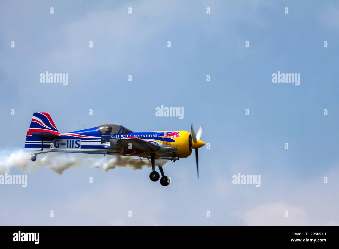 Matador Sukhoi SU26 Aerial Display at Biggin Hill Airshow Stock Photo ...