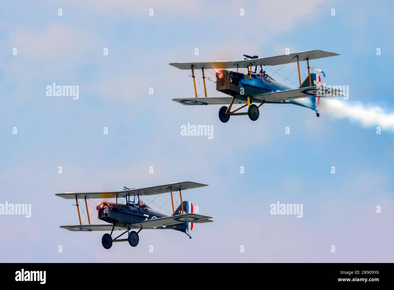 SE5a x 2 (Great War Team) Aerial Display at Biggin Hill Airshow Stock ...