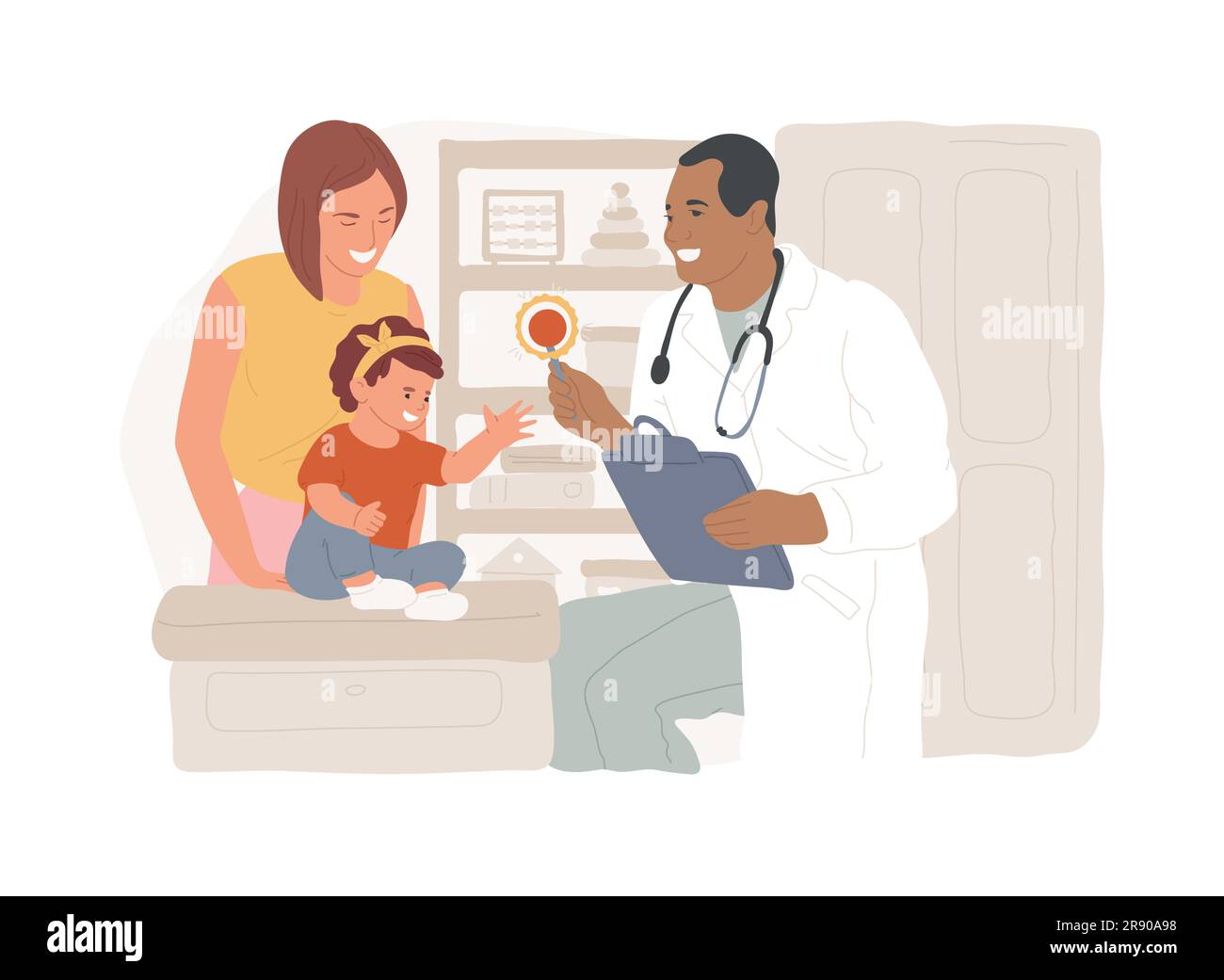 Developmental Screening isolated concept vector illustration. Child ... Developmental Screening isolated concept vector illustration. Child ...
