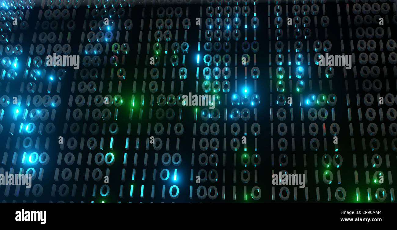 Binary Code Background Binary Numbers Concept Of Big Data And