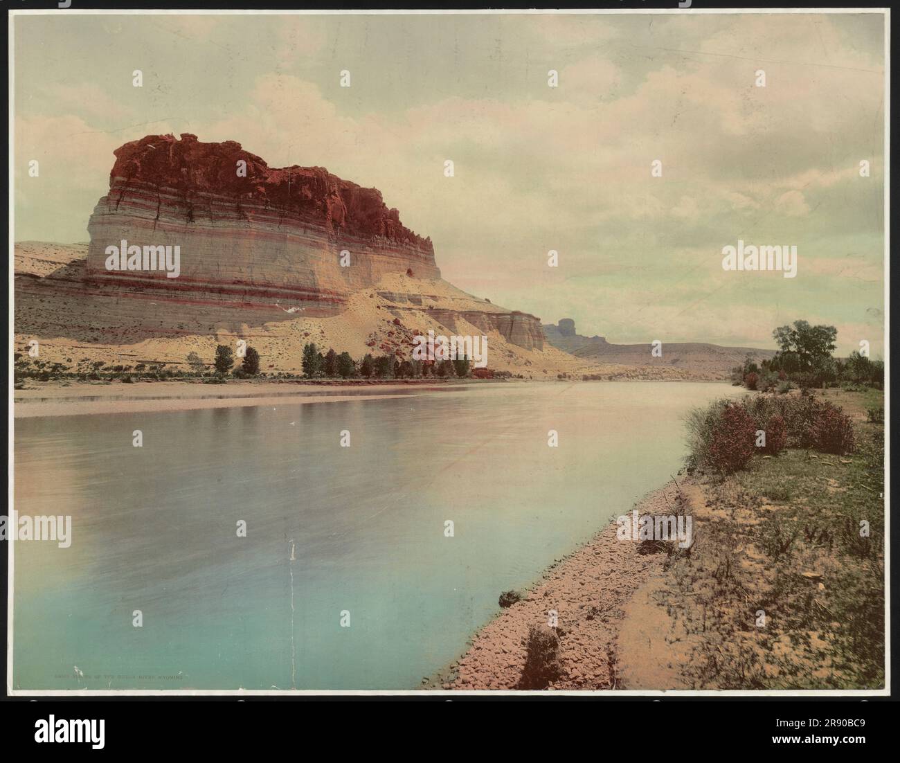 Bluffs of the Green River, Wyoming, c1900 Stock Photo - Alamy
