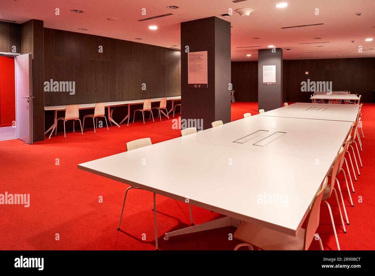 Media area at San Mames arena - the official home ground of FC Athletic ...