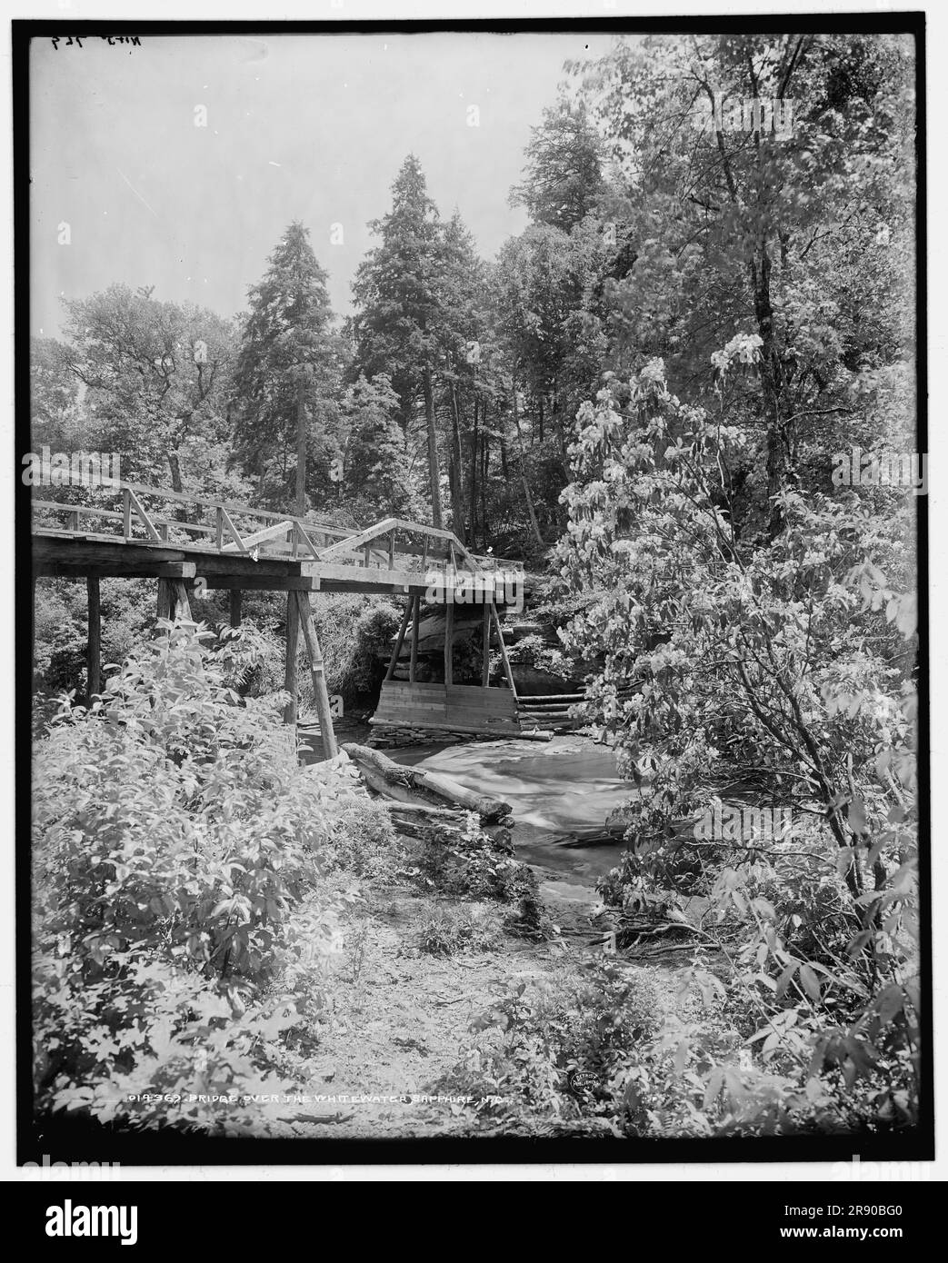 Bridge over the Whitewater, Sapphire, N.C., (1902 Stock Photo - Alamy