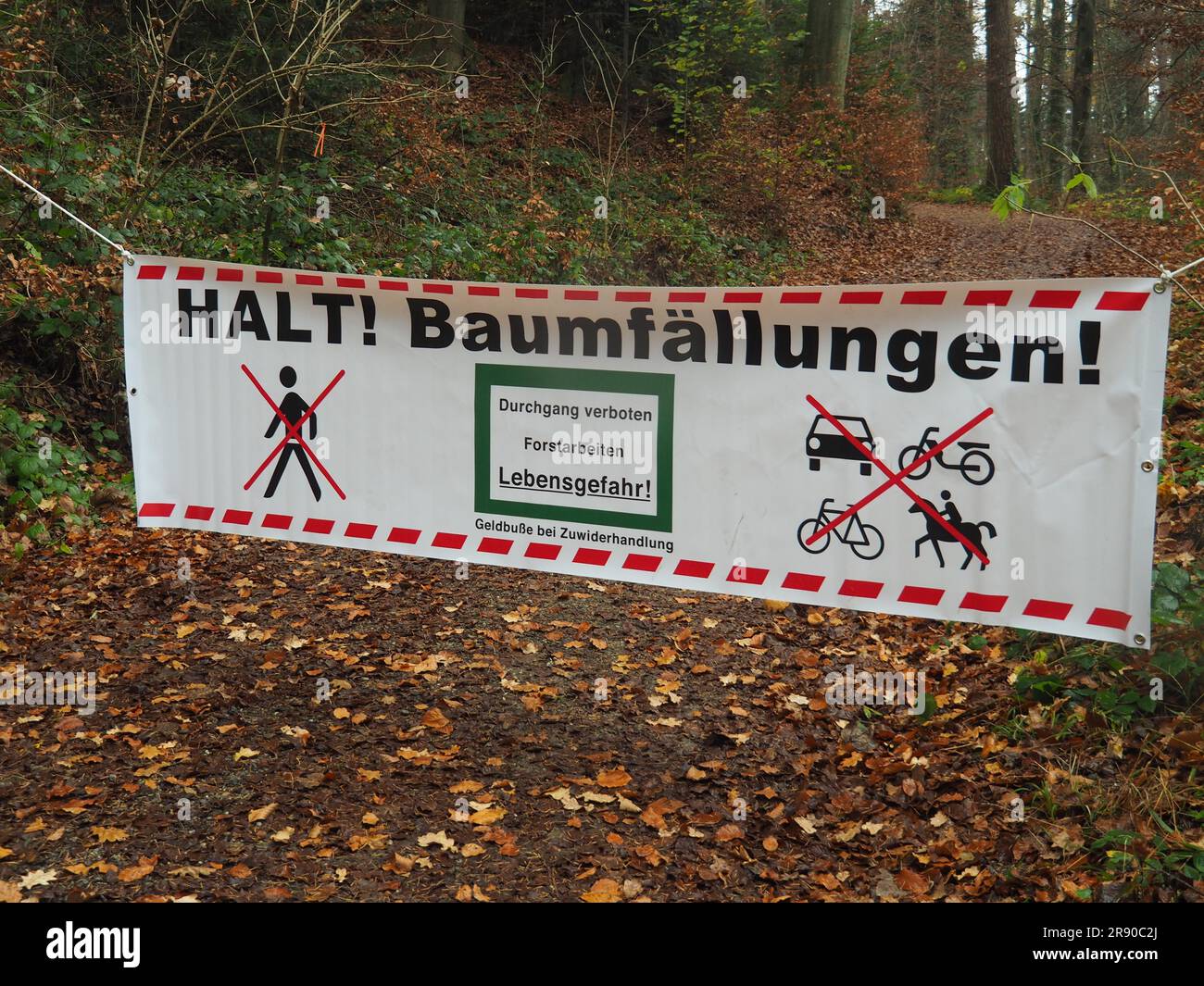 Banner warning hi-res stock photography and images - Alamy