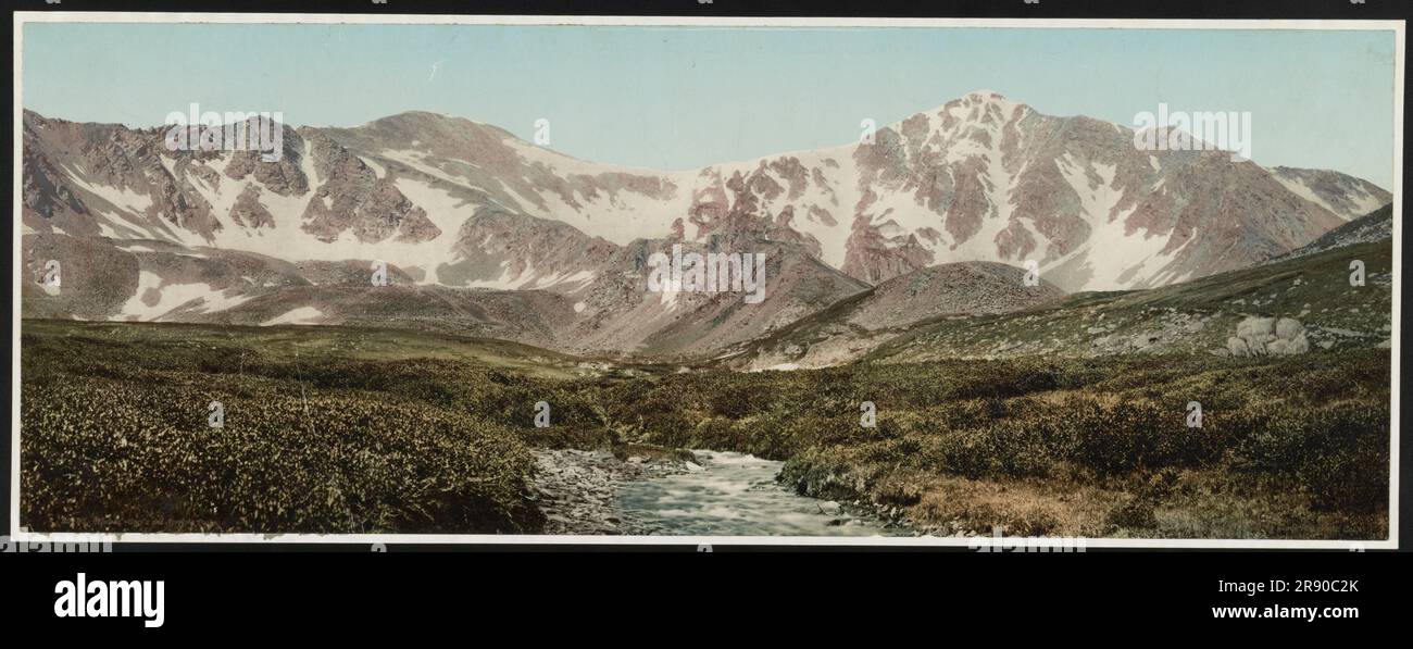 Colorado, Gray's and Torrey's Peaks, c1898 Stock Photo - Alamy