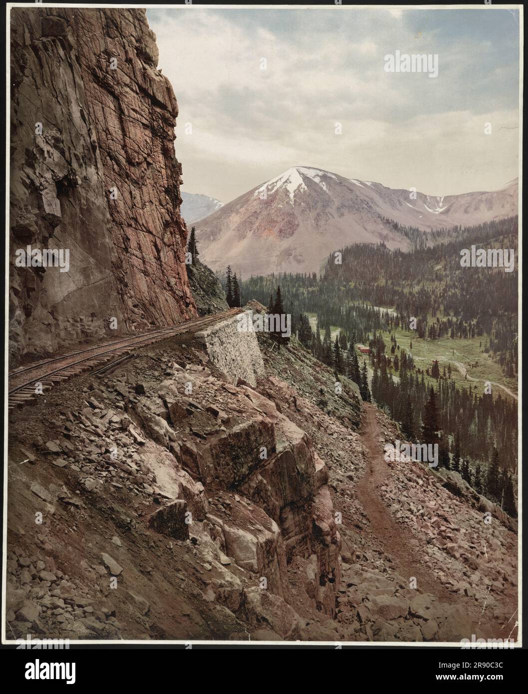 The palisades, Alpine Pass, Colorado, c1899 Stock Photo - Alamy