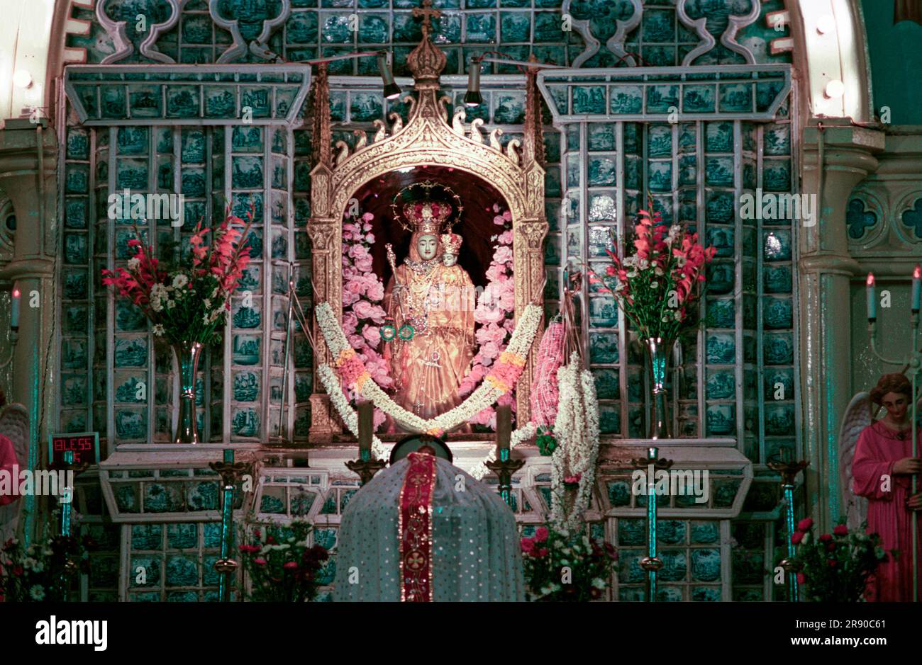Altar, Basilica of Our Lady of Good Health at Velankanni Velanganni on ...