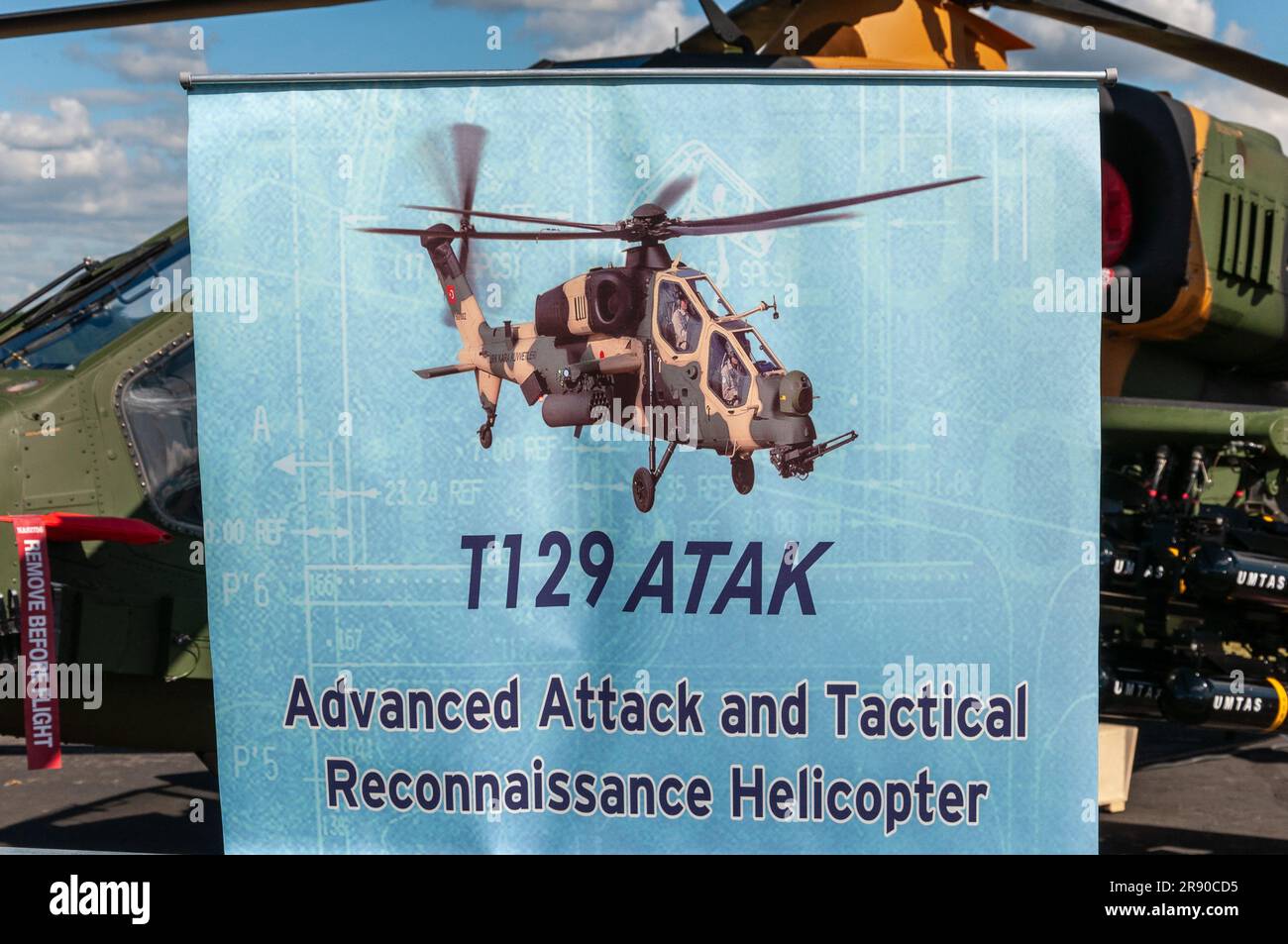 Turkish Aerospace Industries T129 ATAK multi-role attack helicopter on ...
