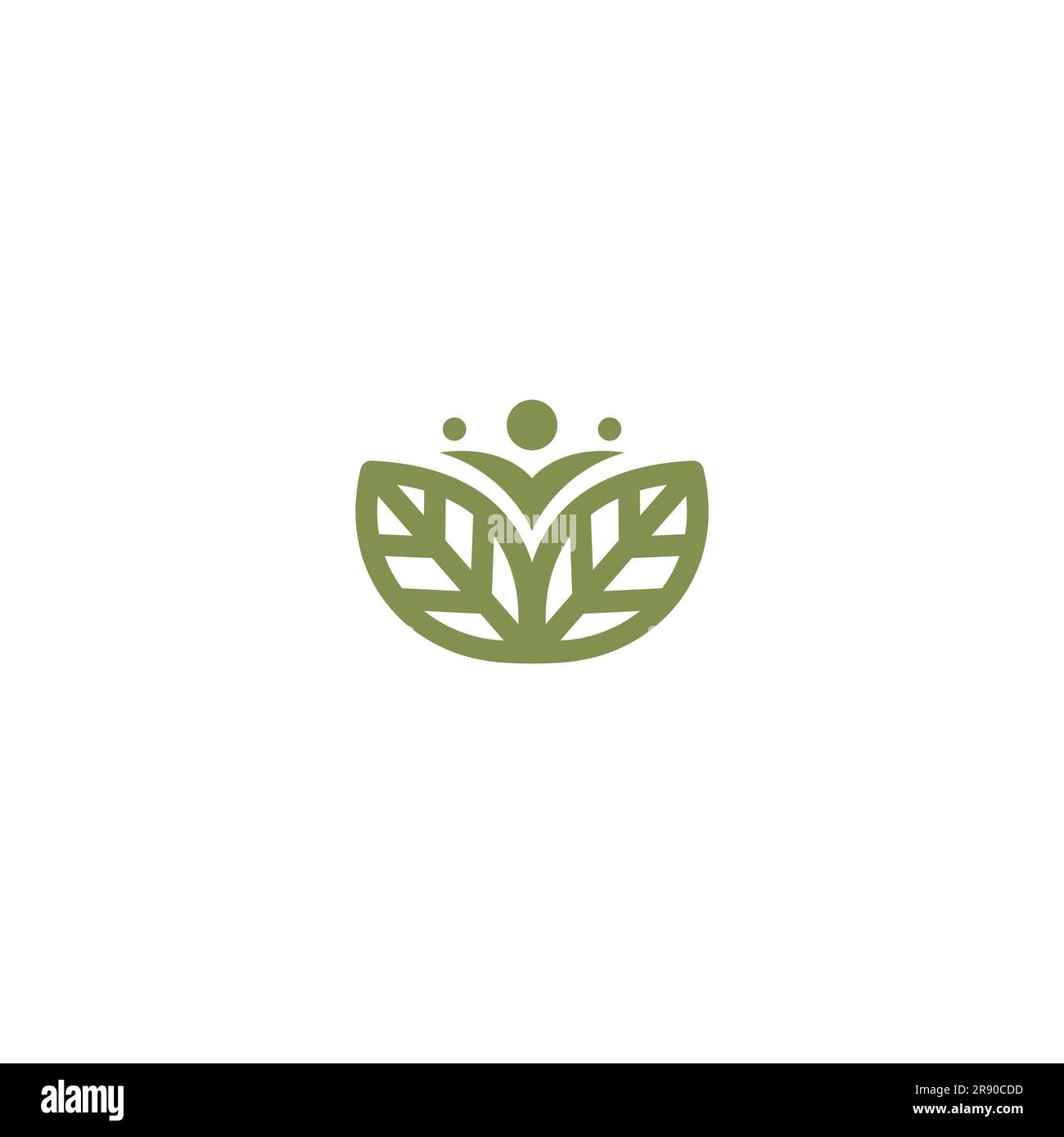 Healthy Leaves Logo. Organic Logo Design Stock Vector Image & Art - Alamy