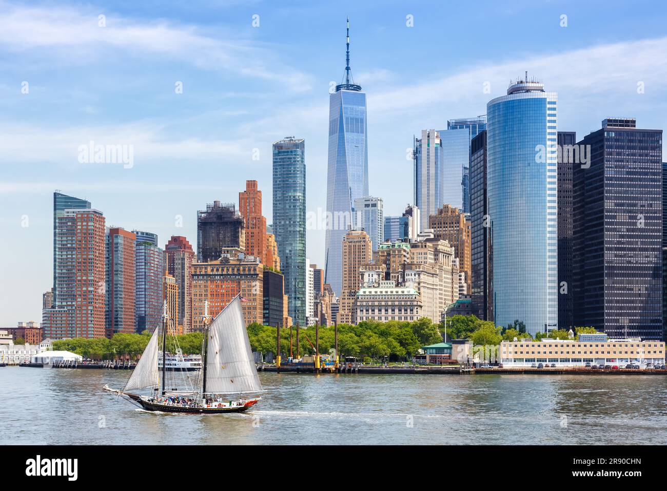 New York, USA - May 12, 2023: New York City Skyline Of Manhattan With ...