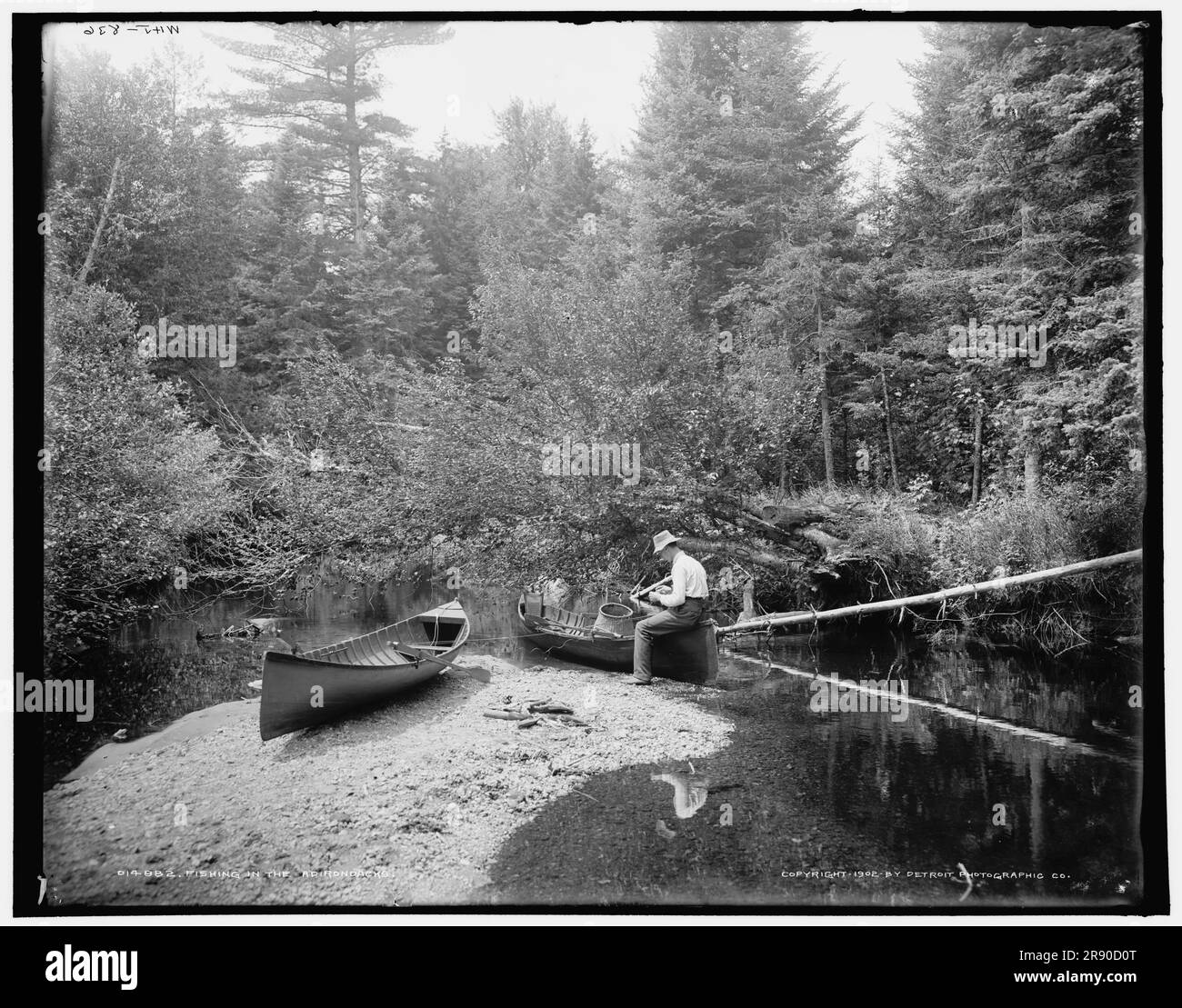 New forest fishing Black and White Stock Photos & Images - Alamy