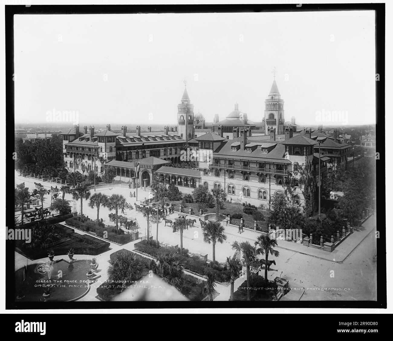 The Ponce de Leon, St. Augustine, Fla., c1902 Stock Photo - Alamy