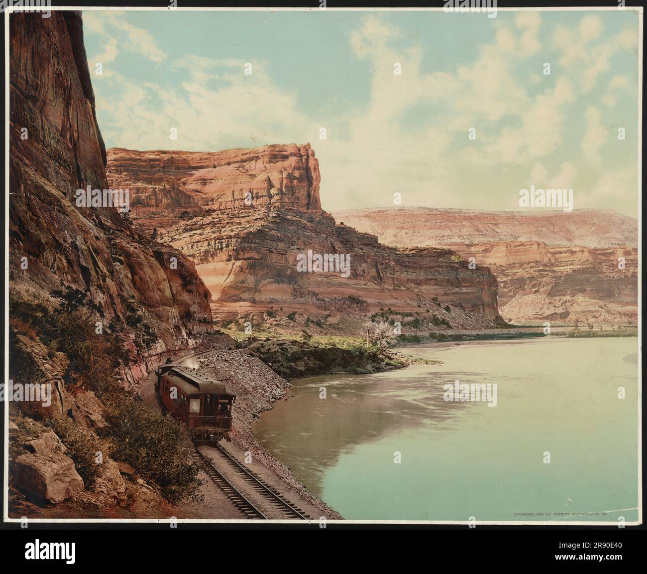 Citadel Walls, Canyon of the Grand, Utah, c1900 Stock Photo - Alamy