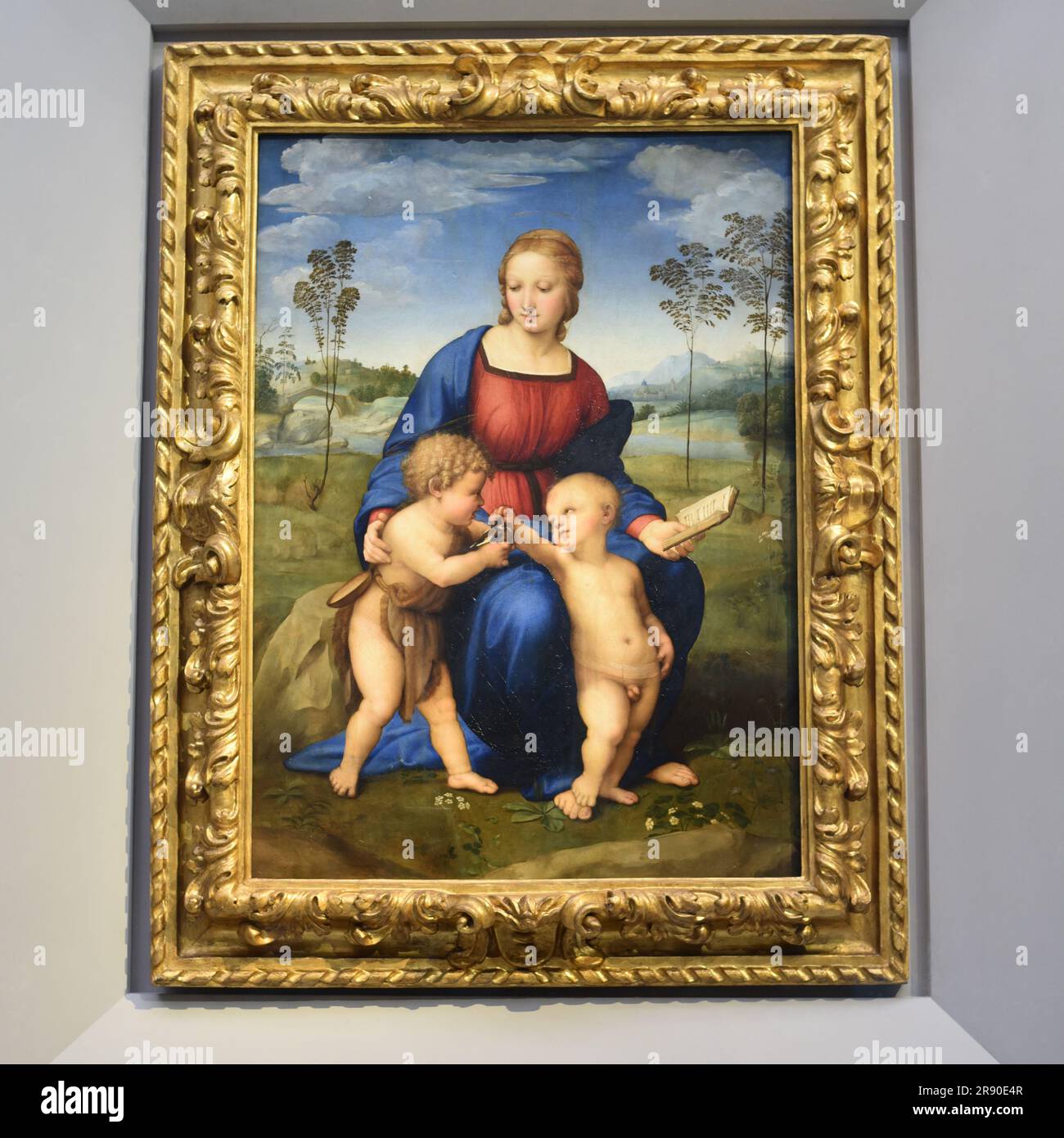 Florence, Italy - 20 Nov, 2022: the Madonna Del Cardellino (Madonna of ...