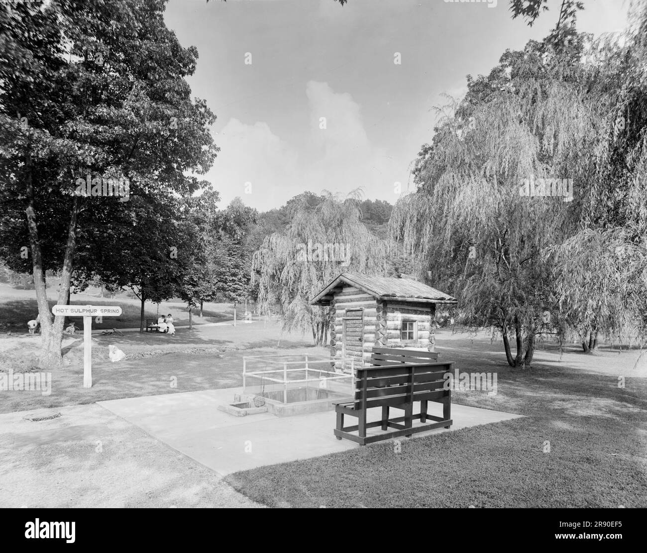 Hot sulphur spring, Virginia Hot Springs, c.between 1910 and 1920 Stock ...