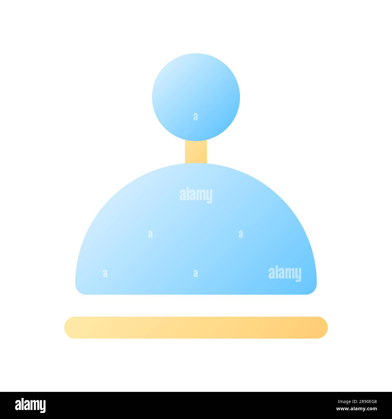 In room dining pixel perfect flat gradient color ui icon Stock Vector ...