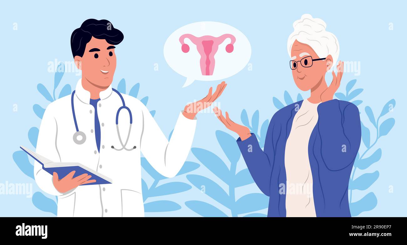 Uterine Fibroids symptoms, diagnostic and treatment. A doctor is ...