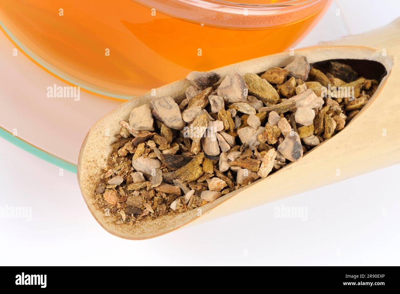 Cup of Rhubarb Root Tea (Rhei Radix et Rhizoma), Rhubarb Root Tea, Da ...