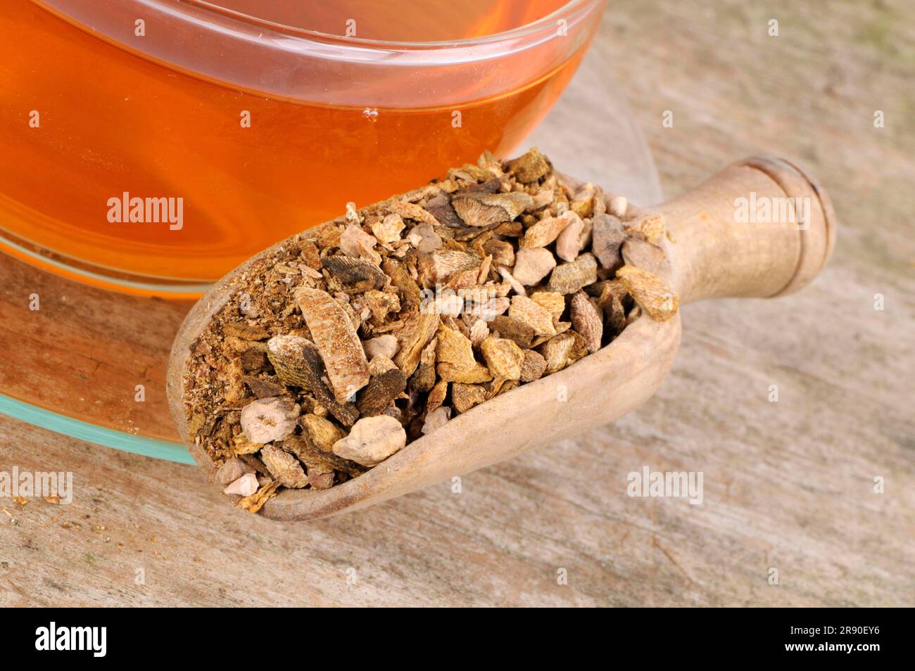 Cup of Rhubarb Root Tea (Rhei Radix et Rhizoma), Rhubarb Root Tea, Da ...