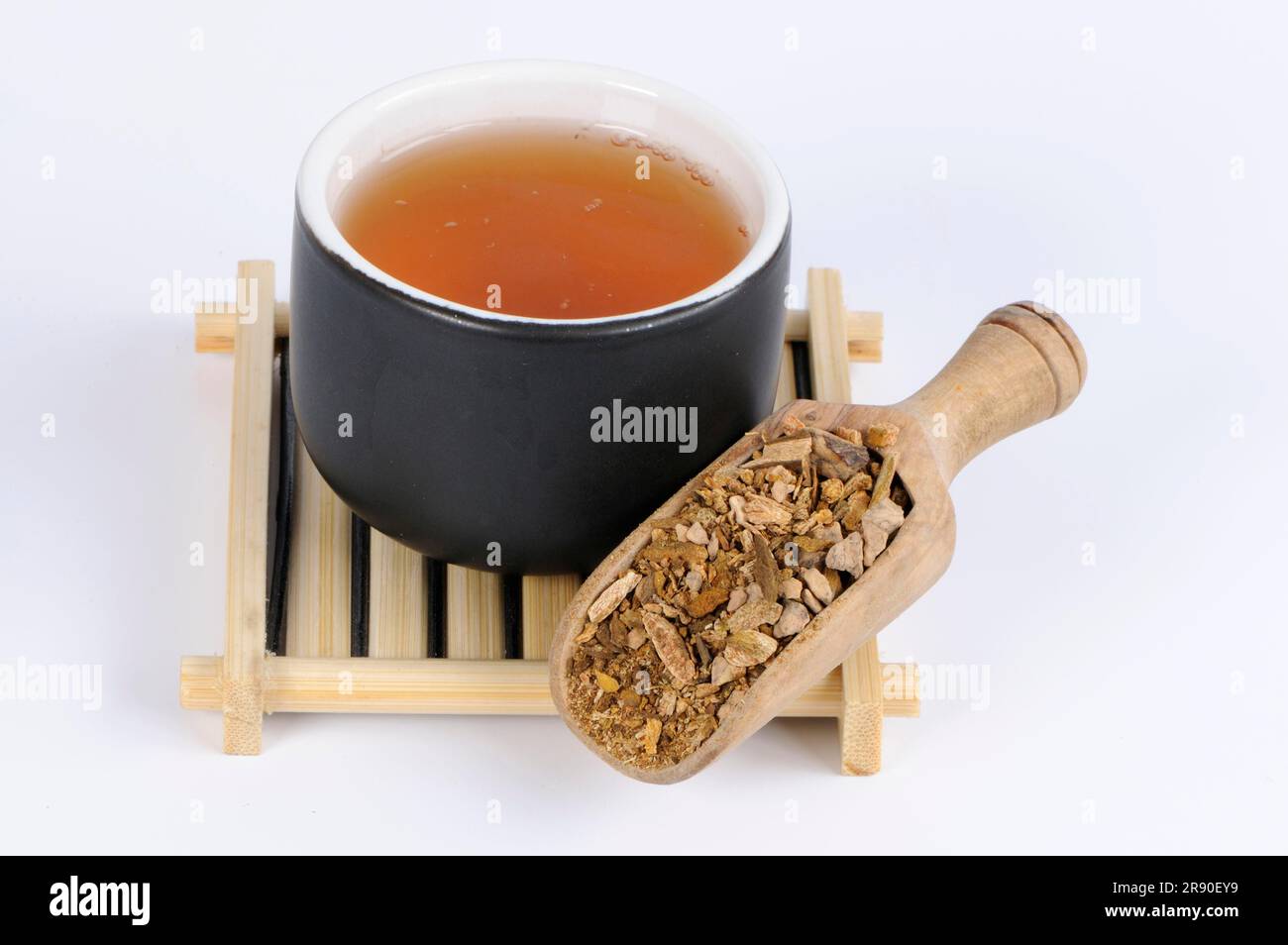 Cup of Rhubarb Root Tea (Rhei Radix et Rhizoma), Rhubarb Root Tea, Da ...
