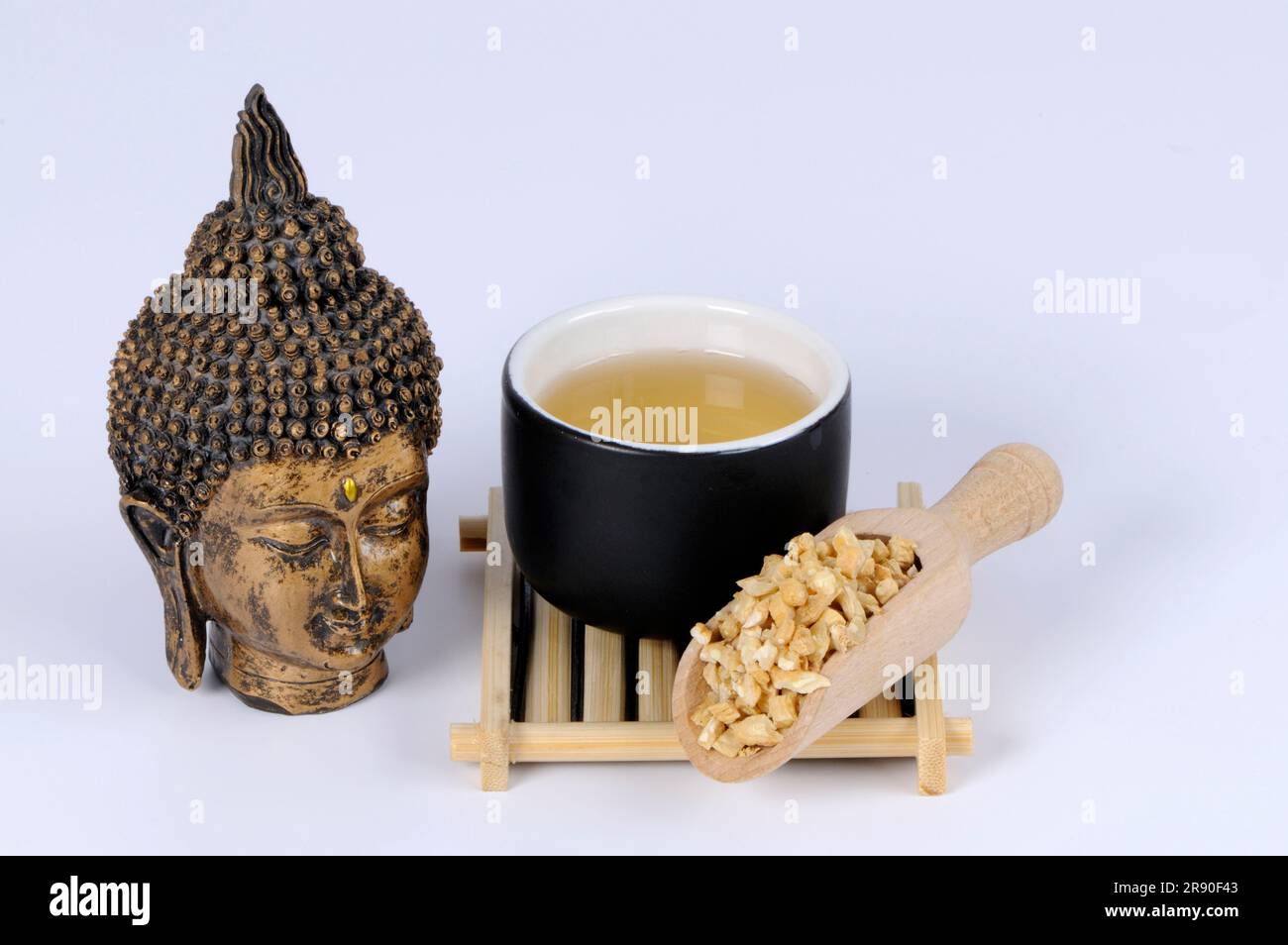 Cup of Bell winch root tea, Dang Shen, Bell winch root tea (Codonopsis ...