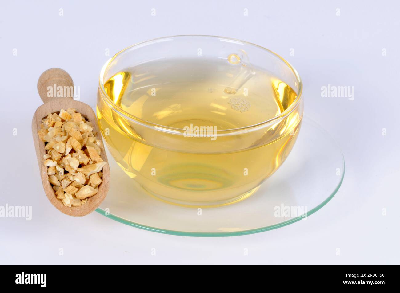 Cup of Bell winch root tea, Dang Shen, Bell winch root tea (Codonopsis ...