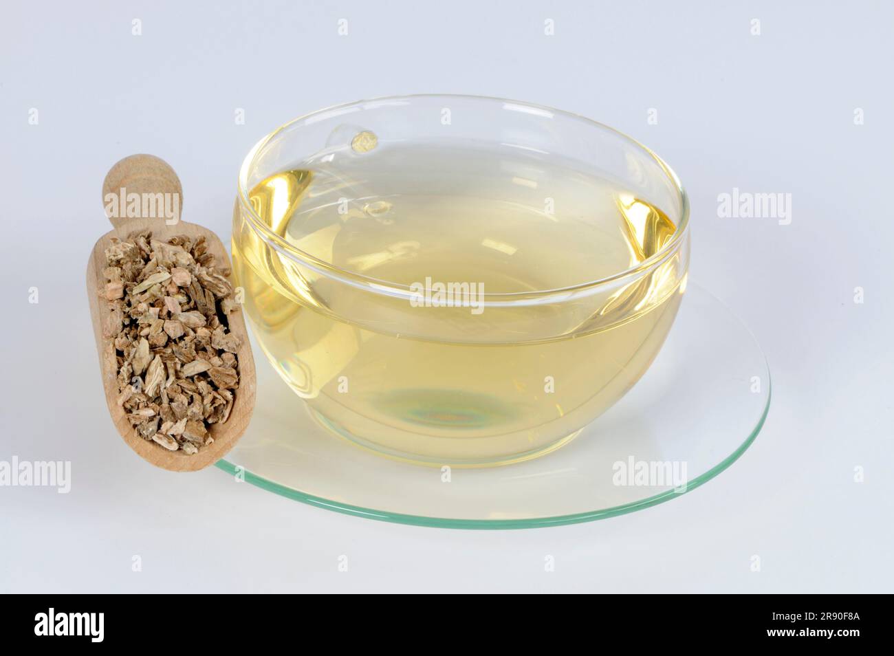 Cup of Chinese Cardoon Root Tea (Dipsaci Radix), Xu Duan, Chinese ...