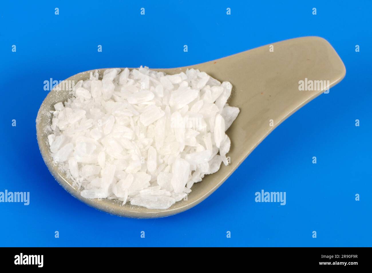 Mineral gypsum (Gypsum fibrosum), Shi Gao, exemplar, object Stock Photo ...