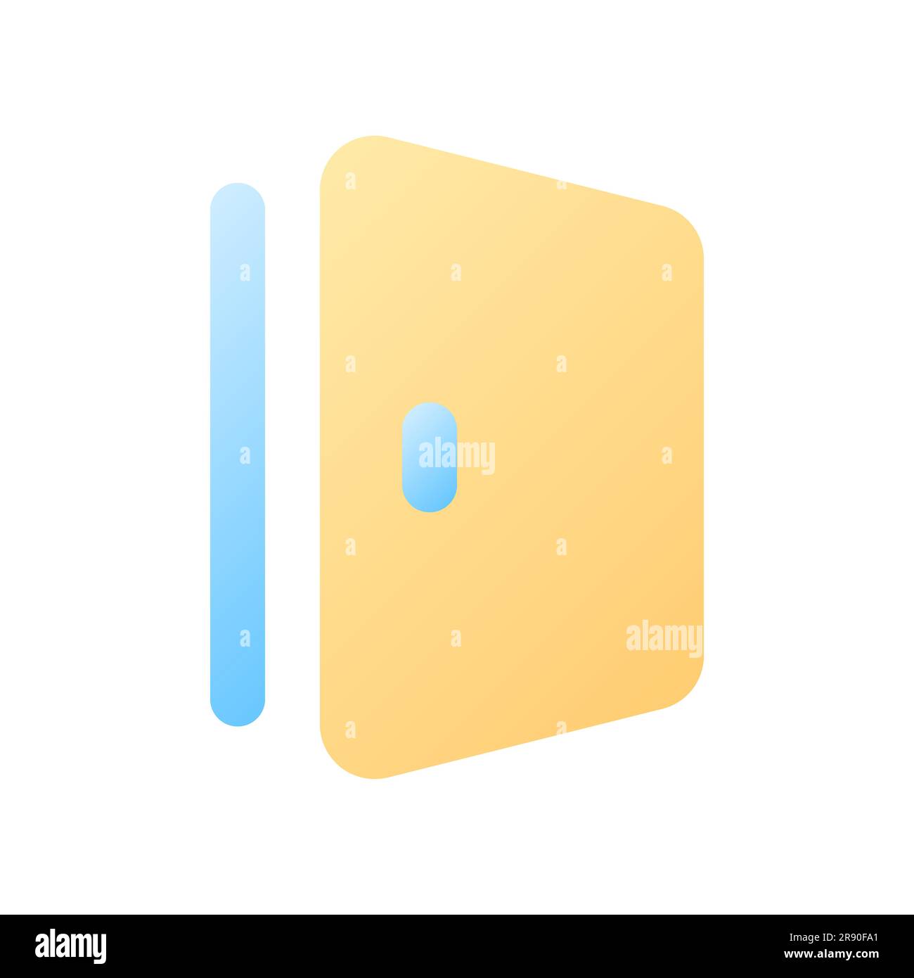 Door pixel perfect flat gradient color ui icon Stock Vector Image & Art - Alamy