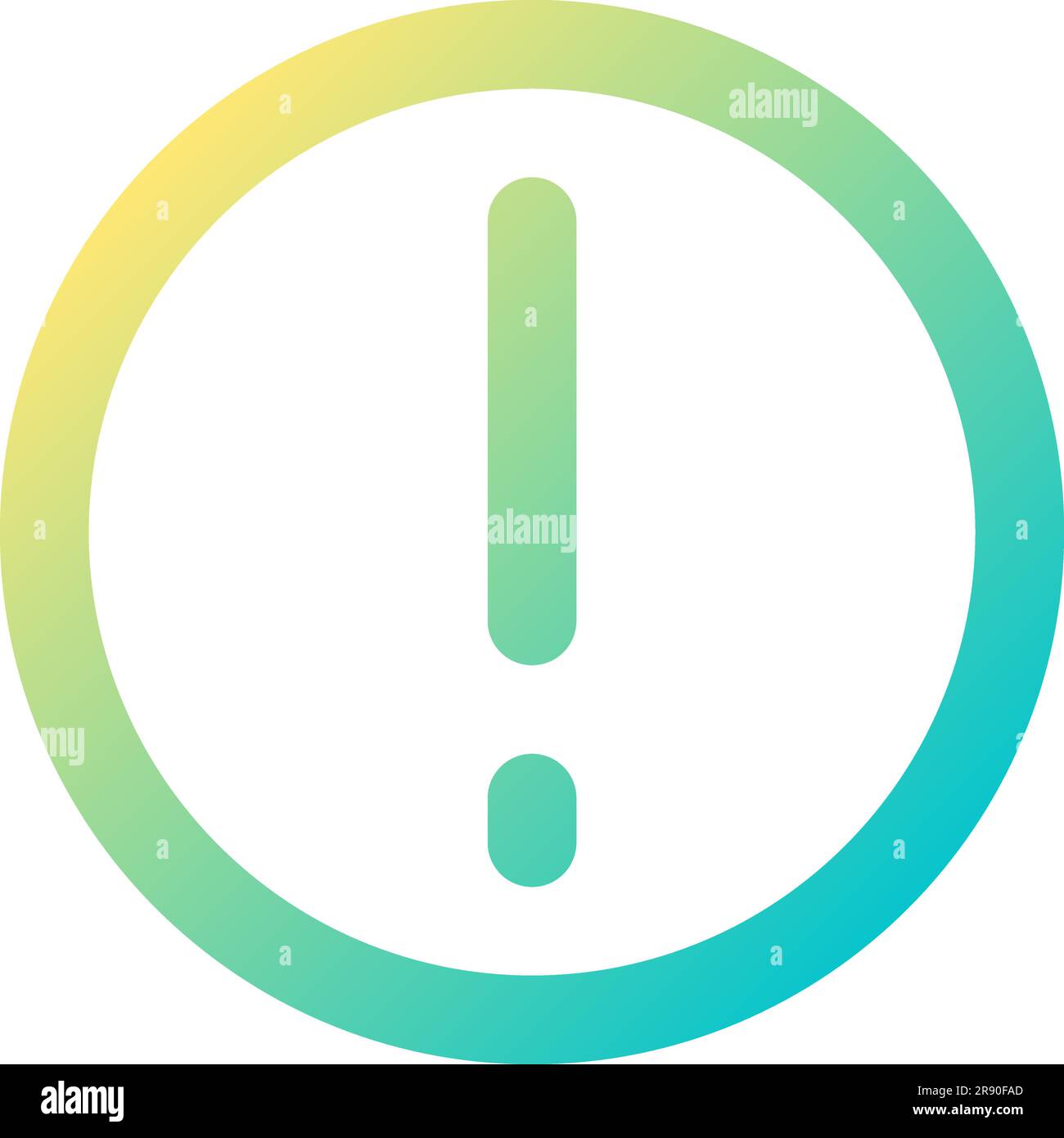 Warning pixel perfect gradient linear ui icon Stock Vector Image & Art ...
