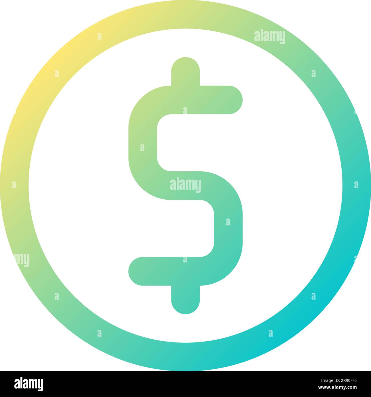 Coin pixel perfect gradient linear ui icon Stock Vector Image & Art - Alamy