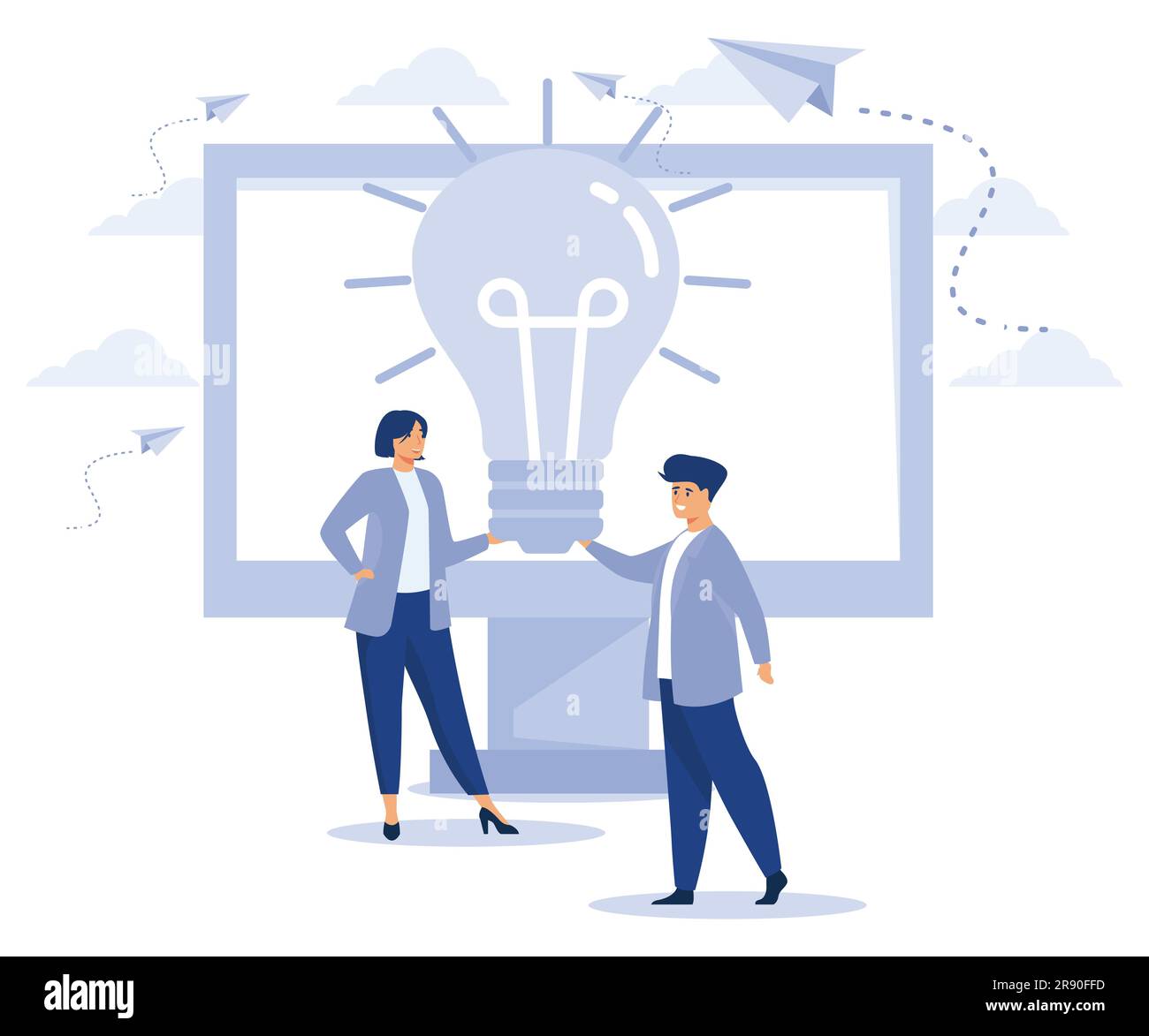 Business efficiency concept, Innovative solution, idea management and ...