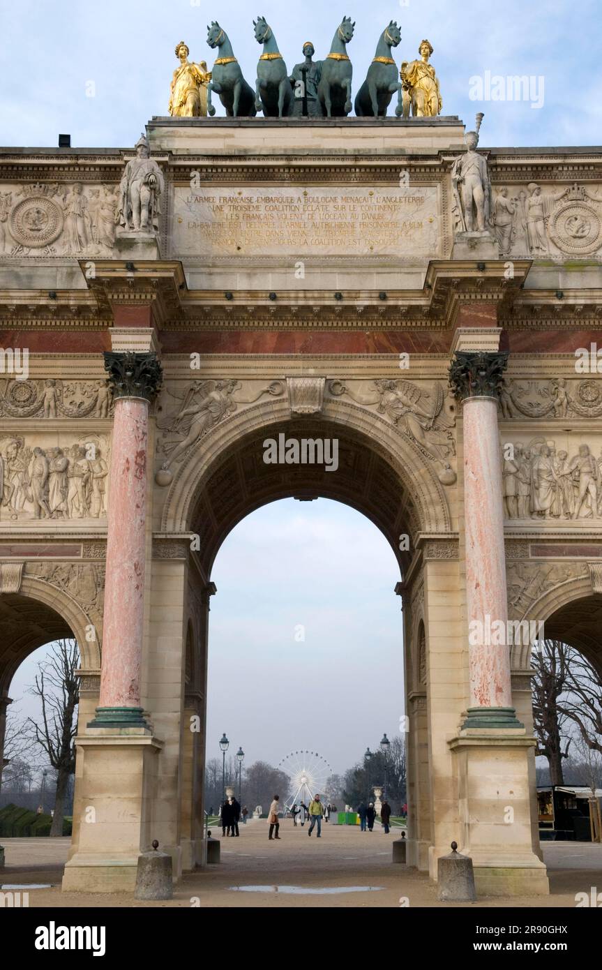 Arc de Triomphe du Carrousel, Paris, France, Arc de Triomphe Stock ...