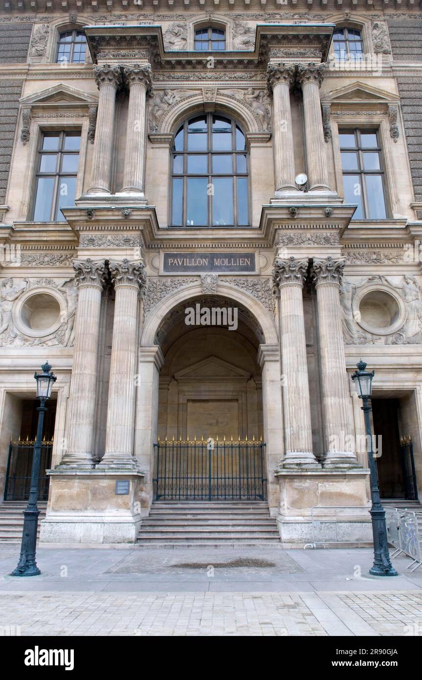 Pavillon Mollien, Louvre, Paris, France Stock Photo - Alamy