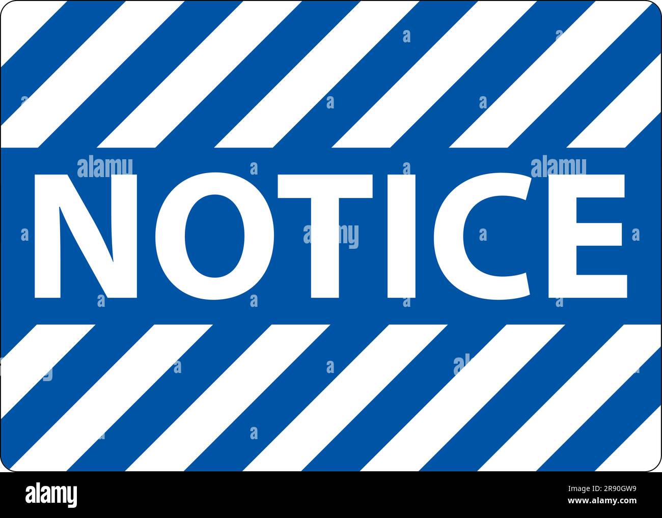 Notice Sign On White Background Stock Vector Image & Art - Alamy