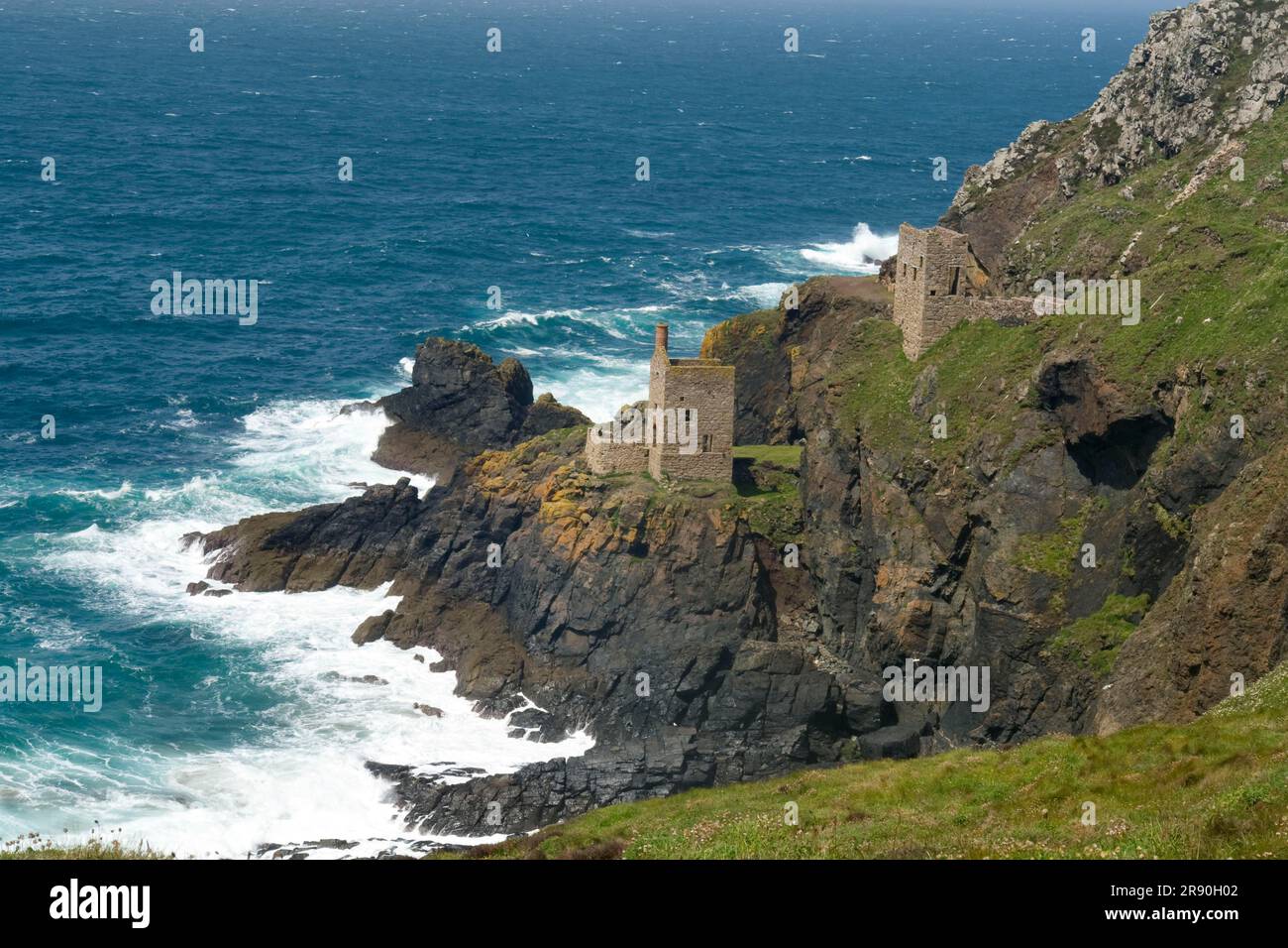 Power house, Botallack Mines, St Just, Cornwall, England, United ...