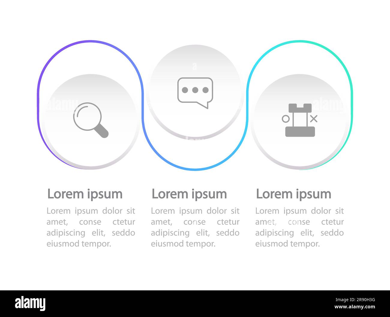 Strategic communication infographic chart design template Stock Vector ...