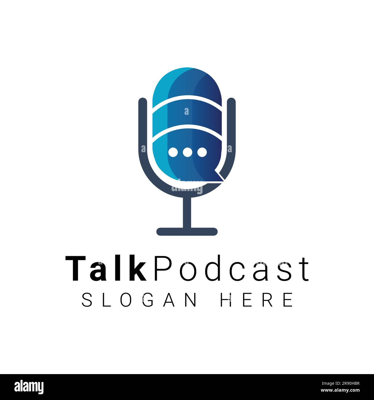 Talk Podcast Logo Design TV Show Media Talk Conversation Logo Mike and ...