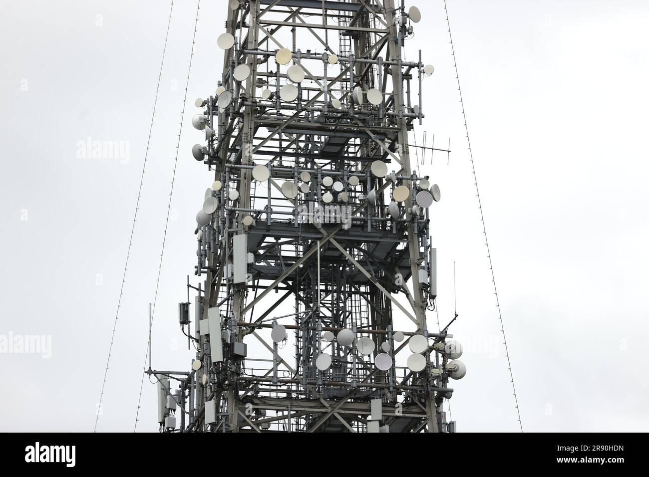The RTE Television Studios, antenna in Donnybrook, near Dublin in the ...