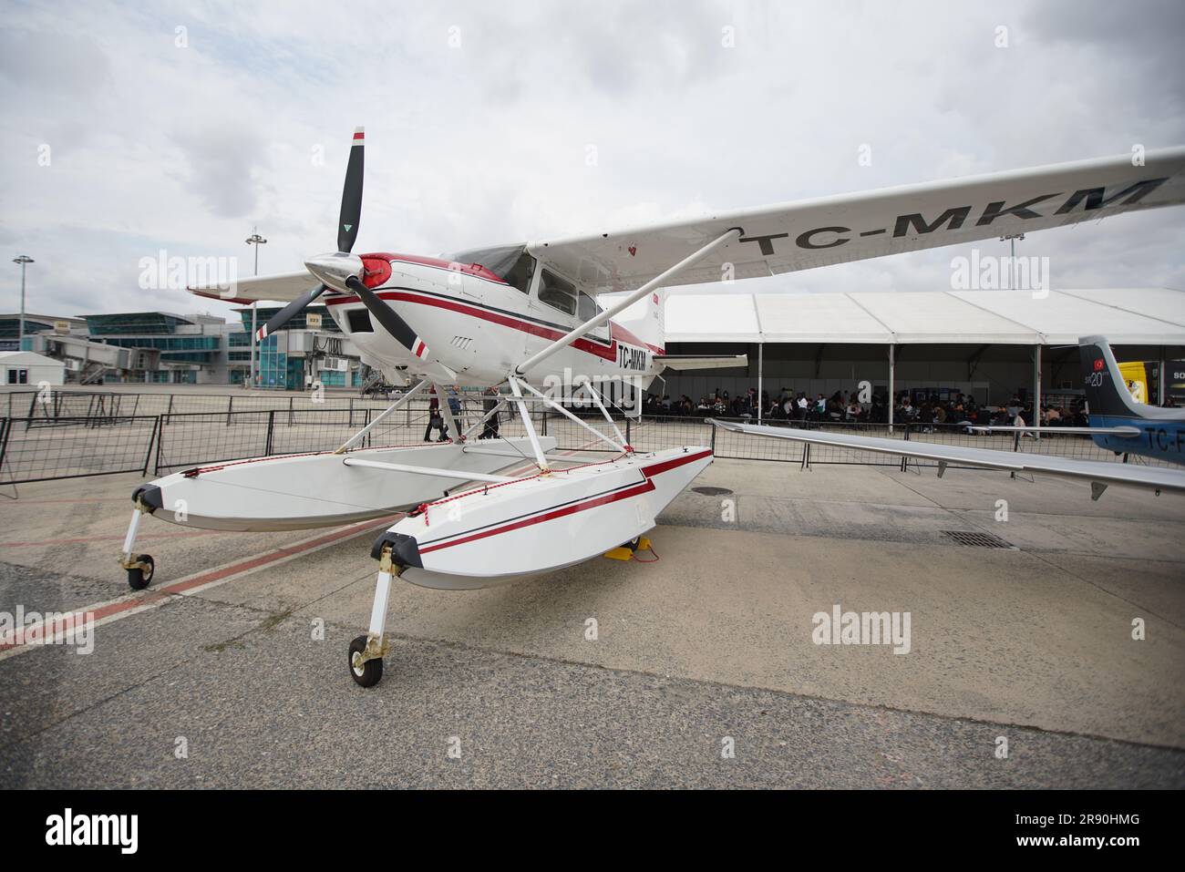 ISTANBUL, TURKIYE - OCTOBER 08, 2022: Private Cessna 185 Skywagon ...