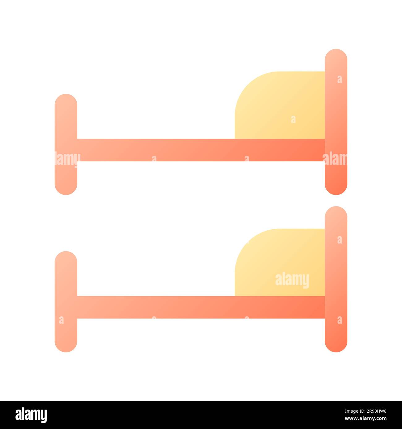 Bunk bed pixel perfect flat gradient color ui icon Stock Vector Image & Art - Alamy