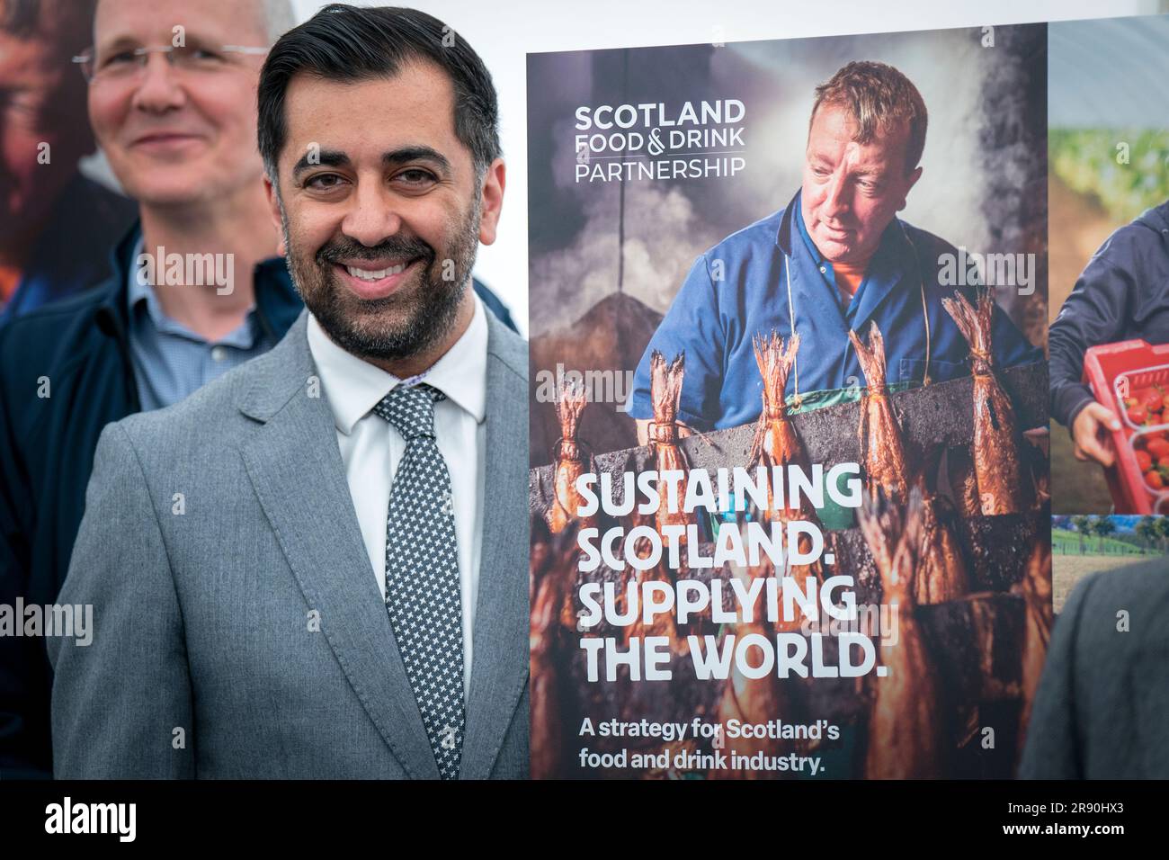 First Minister Humza Yousaf during a visit to the SAOS (Scottish ...