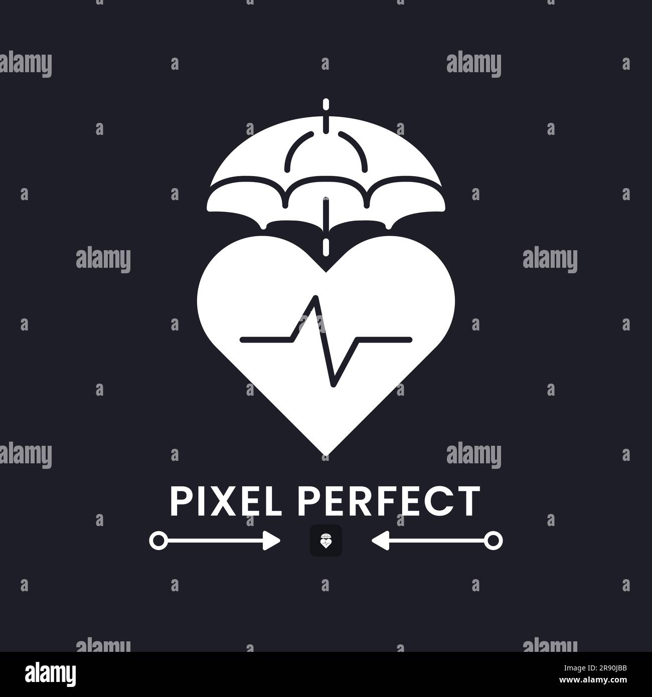 Health insurance white solid desktop icon Stock Vector Image & Art - Alamy