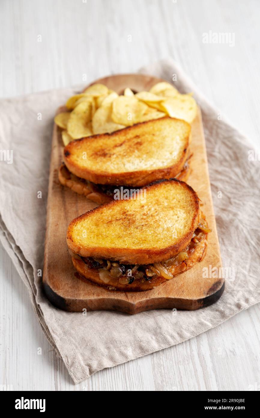 Homemade French Melt Sandwich with Caramelized Onion and Gruyure Cheese ...