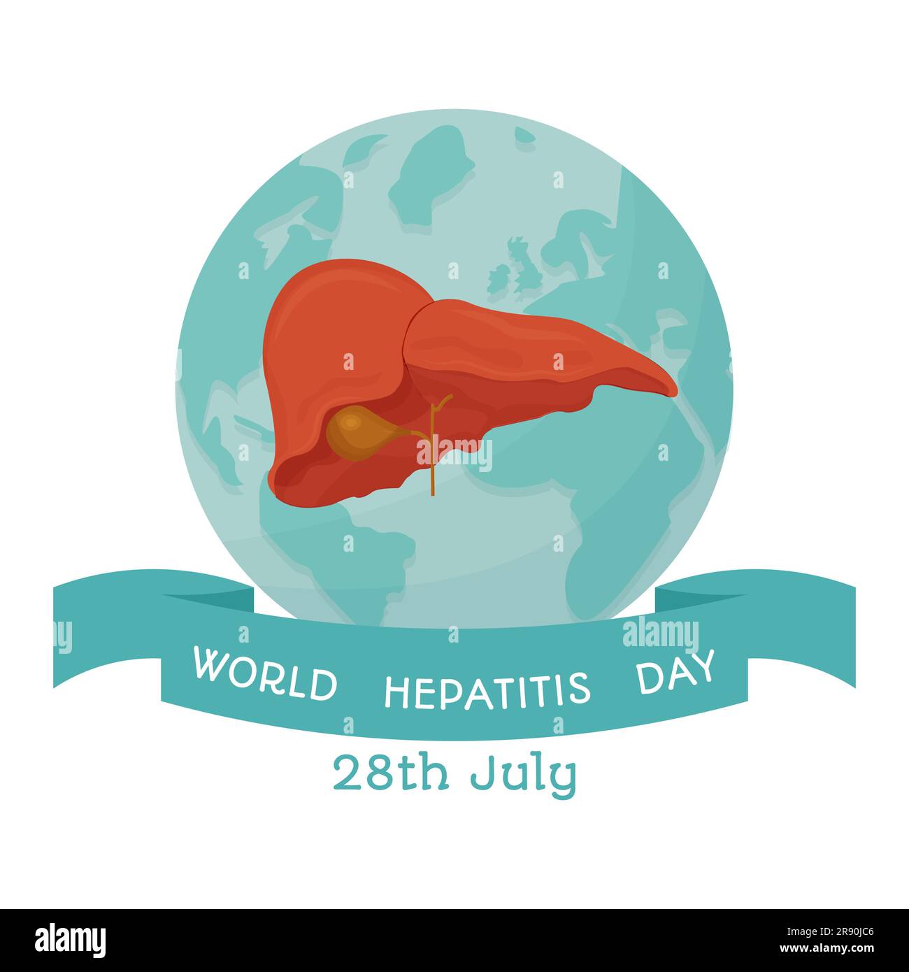 World hepatitis day background template stock vector illustration. with ...