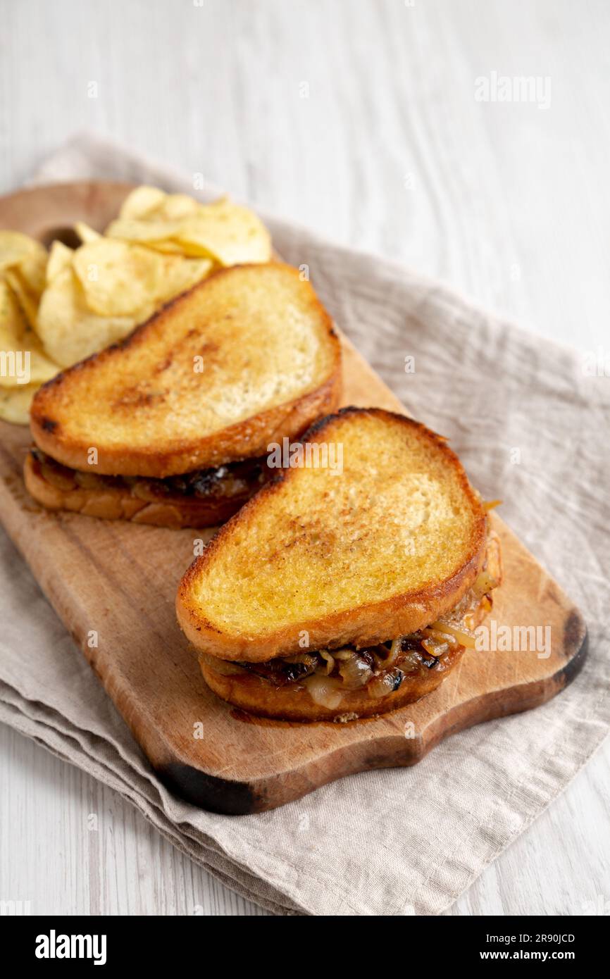 Homemade French Melt Sandwich with Caramelized Onion and Gruyure Cheese ...