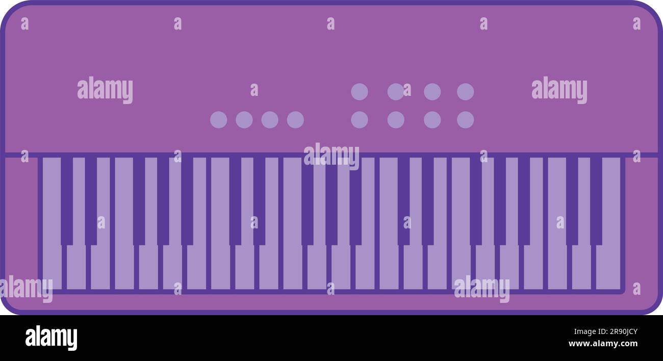 Isolated colored keyboard musical instrument icon Vector Stock Vector ...